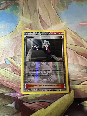 Steven 90/108 UC Reverse Holo Pokemon TCG Card Roaring Skies NM+ | eBay