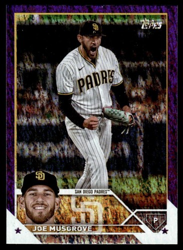 Joe Musgrove 2023 Topps Series 2 Purple Foil Card /799 #496 San Diego ...