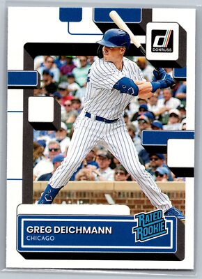 2022 Donruss Rated Rookie Baseball #45 Greg Deichmann RC Chicago Cubs ...
