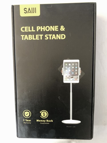 SAIJI Tablet Stand Holder Height Adjustable Portable Monitor Stand 360 ...