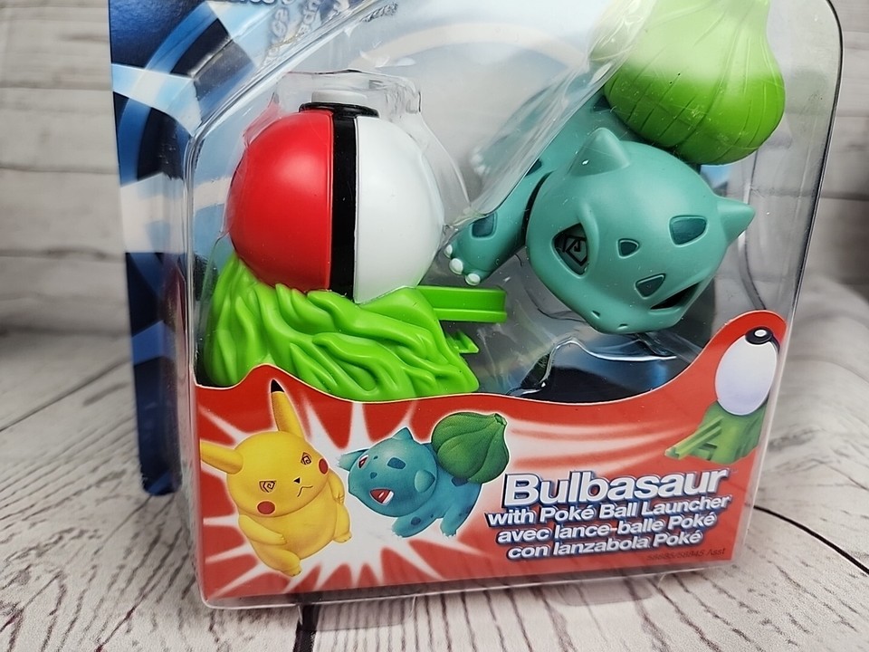 Pokémon Johto League Champions Bulbasaur w Pokeball Launcher Figure ...