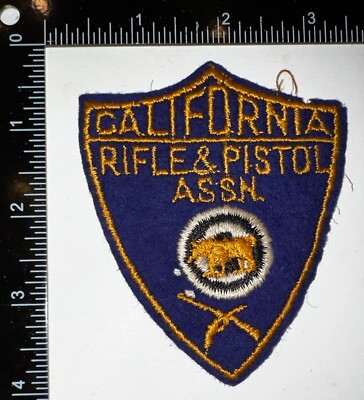 VINTAGE California CA Rifle & Pistol Association Felt Patch | eBay