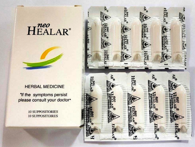 10 Box Neo Healar Painless 100% Natural Hemorrhoids 10 Suppositories ...