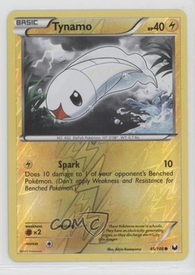 Tynamo Reverse Foil Pokemon Black & White Dark Explorers #45 | eBay