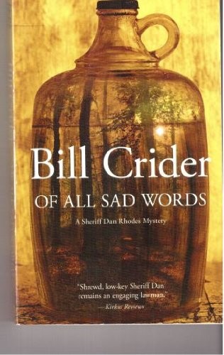 OF ALL SAD WORDS By Bill Crider **BRAND NEW** | eBay