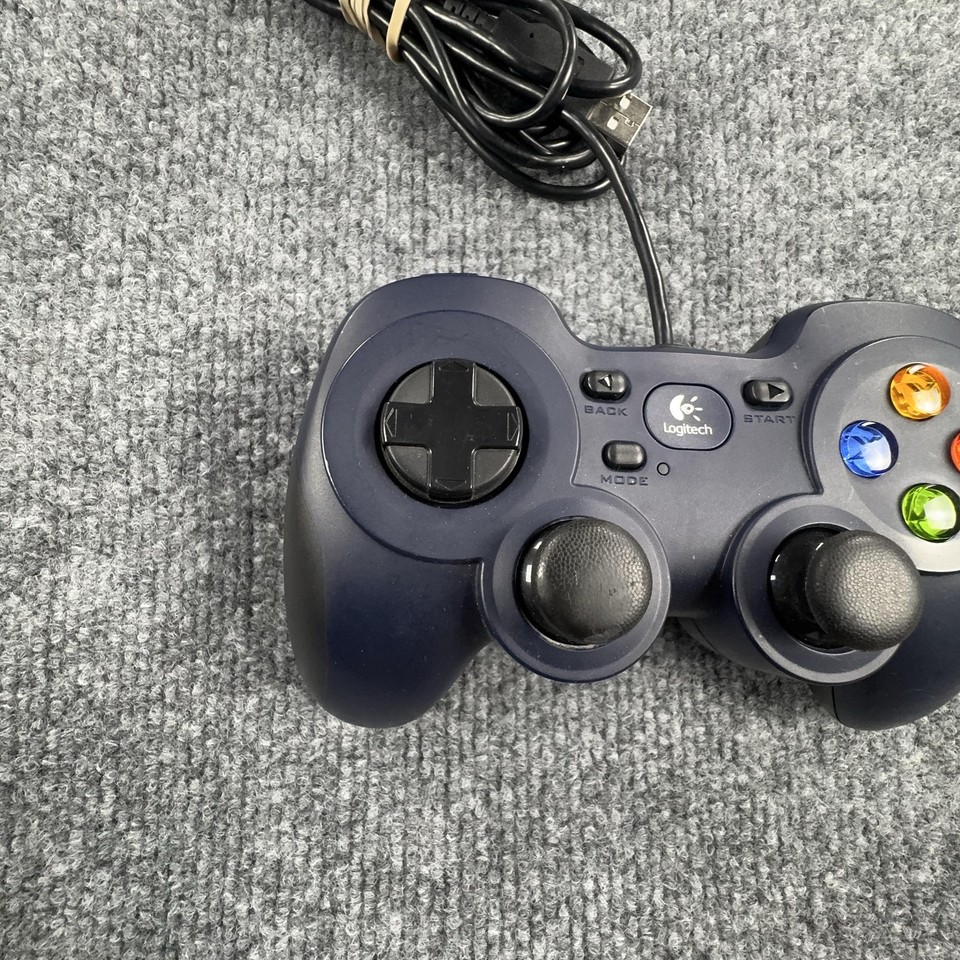 Logitech Gamepad F310 Wired USB PC Controller Dark Blue Windows | eBay