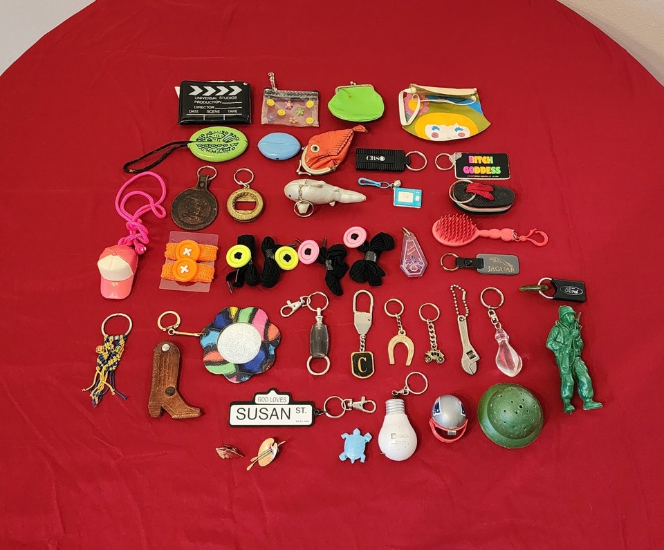 1960s - 2000s Keychains/Shoelaces/Hairclips & Purses/Gumball Machine ...