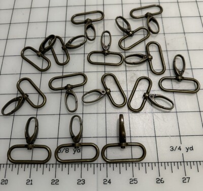 Wish Dayz BRONZE Oval Ring Lobster Claw Swivel Hook Strap Purses Sewing ...