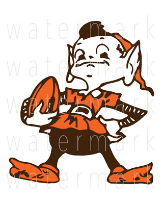 Brownie the Elf Cleveland Browns 8X10 print photo poster picture RP | eBay