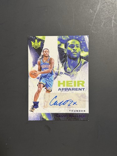 2023-24 Court Kings Cason Wallace Heir Apparent Violet Signatures Auto ...