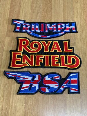 Motorbike Biker Large Back Patches / Badges - Embroidered - Sew On Back ...