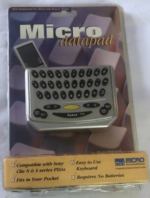 Micro Datapad Micro Innovations Mini Keyboard for Palm PDA M100/105 New ...