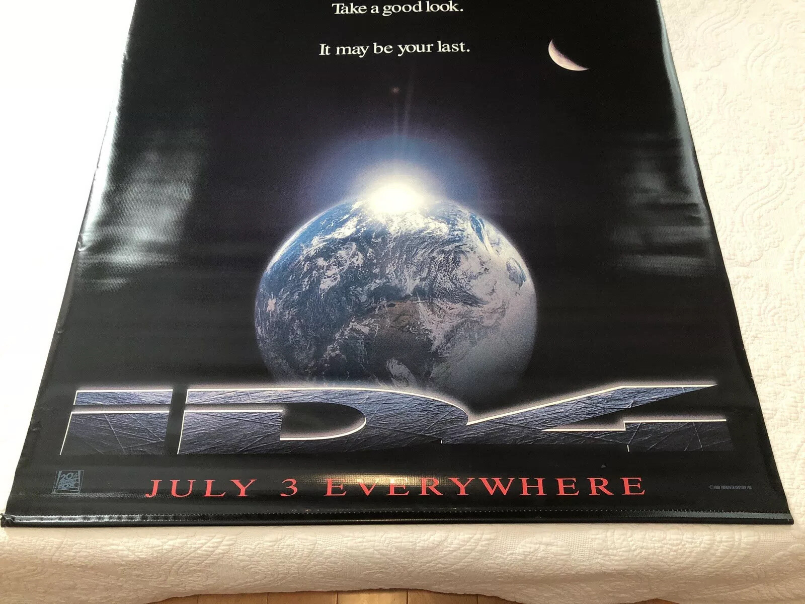 VTG'96 68" x 47" Independence Day ID4 Bus Shelter Double Side Vinyl ...