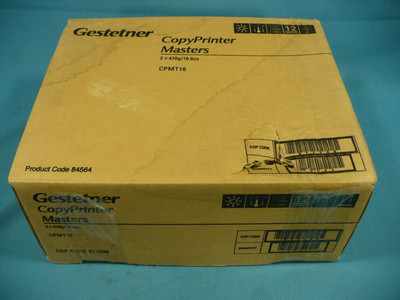 Gestetner CopyPrinter Masters 2x470g/16.6oz CPMT16 CPMT 16 New Factory ...