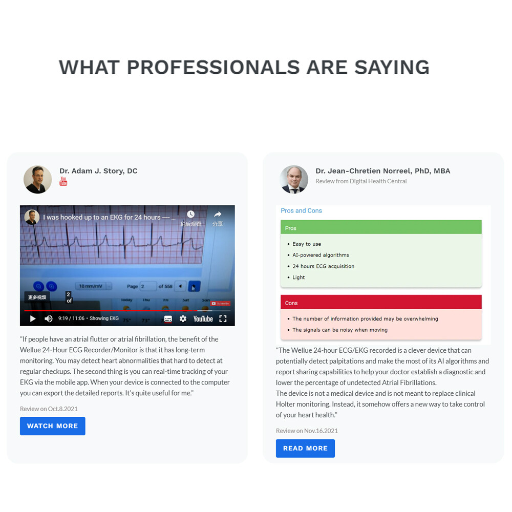 AI Holter Monitor 24 Hrs Chest Strap EKG Monitor with Free AI Analysis ...