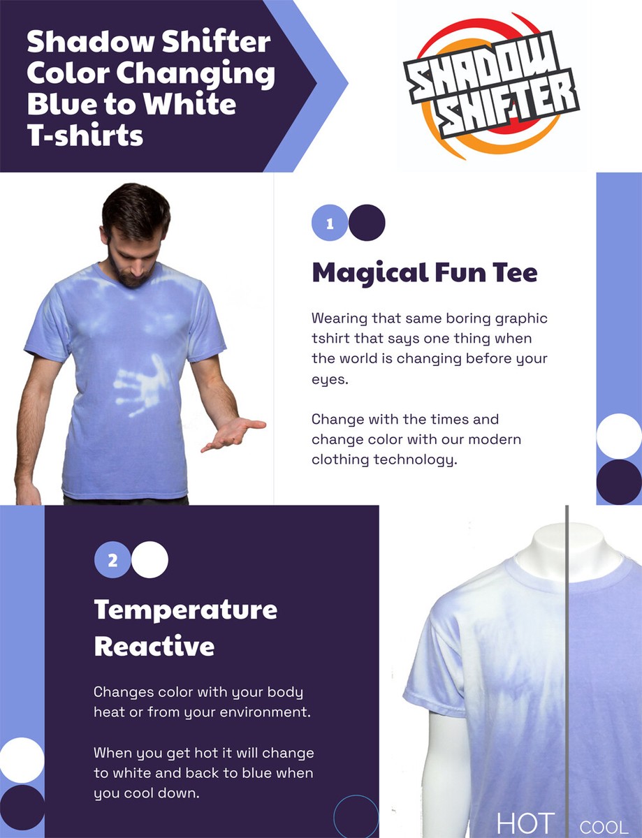 T Shirts Change Color Body Heat Buy Shadow Shifter Adult