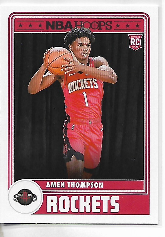 2023-24 Panini NBA Hoops Amen Thompson Rookie Hoops Tribute Card | eBay