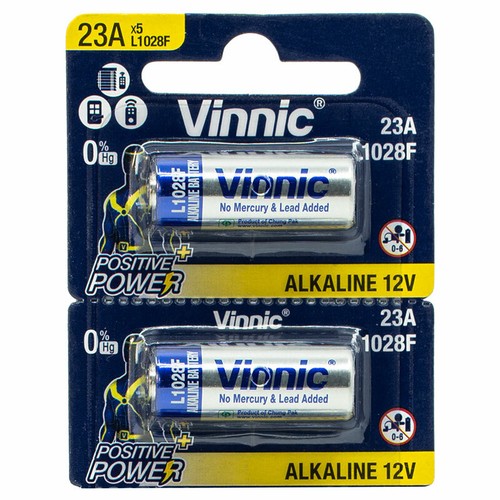 2 x Vinnic L1028F 23A batteries Alkaline 12V A23 MN21 4898338001259 | eBay