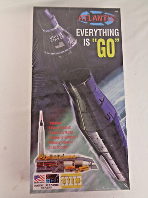 Atlantis Mercury Capsule & Atlas Booster w/Launch Pad 1/110 Plastic ...