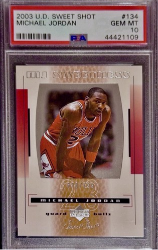 /799 PSA 10 Michael Jordan 2003-04 Upper Deck Sweet Shot MJ Sweetness ...