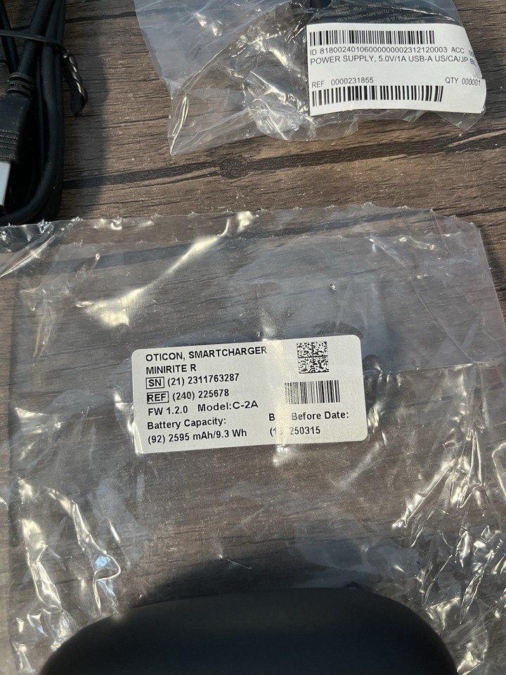 NEW OTICON SMART CHARGER for Oticon Intent miniRITE-R New Open Box | eBay