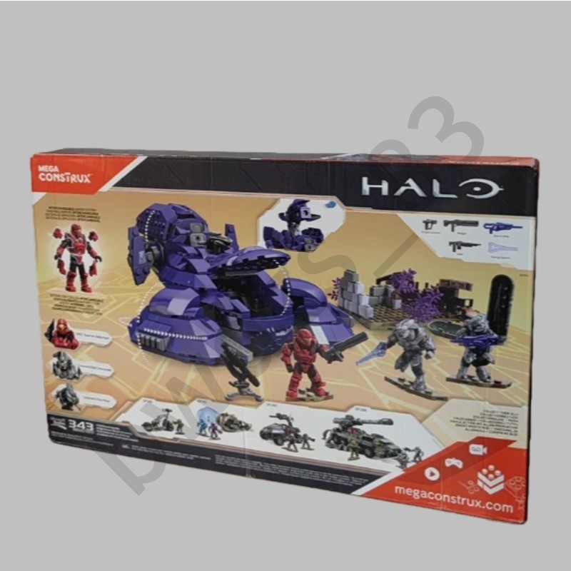 Mega Bloks Construx Halo DPJ93 Covenant Wraith Ambush Building Block ...