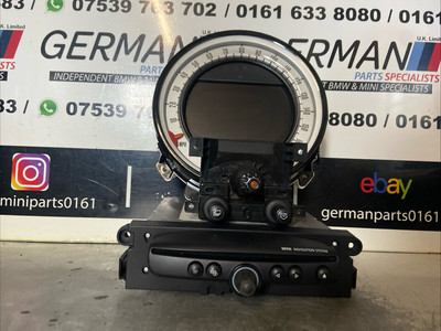 Genuine Mini Cooper R56 Sat Nav Kit Screen Head Unit Idrive 9268802 ...