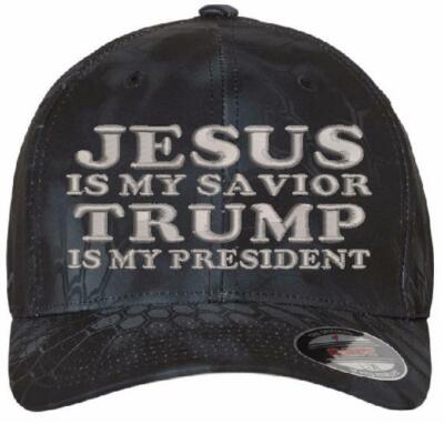 Jesus is my Savior Trump Is My President 6277 Kryptek Flex Fit Hat S/M ...
