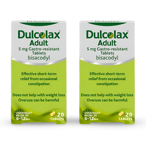 DULCOLAX TWELVE PLUS 5MG GASTRO RESISTANT TABLETS 2 x 40 (80 Tablets ...