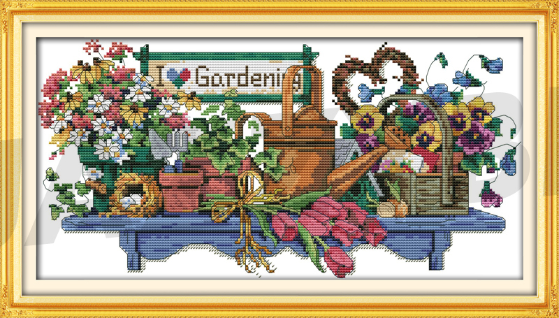Cross Stitch Kits Patterns Counted Aida Fabric Home Decor Designs DMC ...