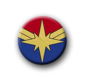 Captain Marvel 1"/25mm/Pin Button/Badge/Film Movie/Marvel/Avengers | eBay