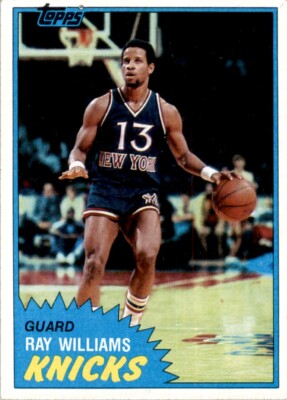 1981-82 Topps Basketball Ray Williams (C) New York Knicks #28 | eBay