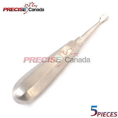 5 PIECES TOOTH SURGERY ROOT WING WINGED ELEVATOR 8MM SURGICAL DENTAL ...