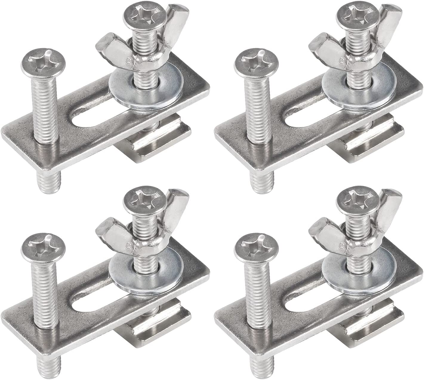 4PCS T-Track Mini Hold down Clamp Kit Antislip Horizontal Quick Release Compatib 757276421717 | eBay