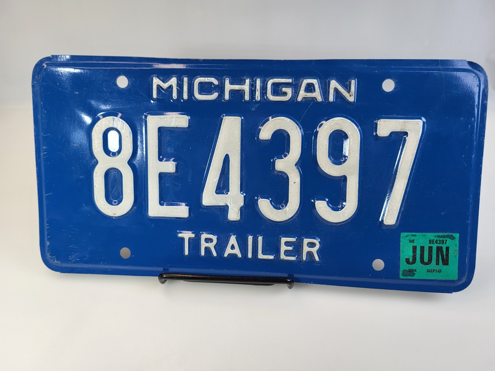 Vintage Jun 2004 Michigan TRAILER License plate # 8E4397 | eBay