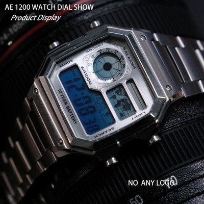 For Casio 3299 Module AE1200 Royale Mod Faceplate Metal Sunray Watch ...