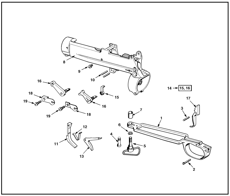 Lee Enfield No4 Rifle No5 Carbine Action Components Ejector Safety ...