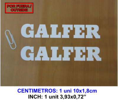 GALFER VINILO PEGATINA VINYL STICKER DECAL AUFKLEBER AUTOCOLLANT ...