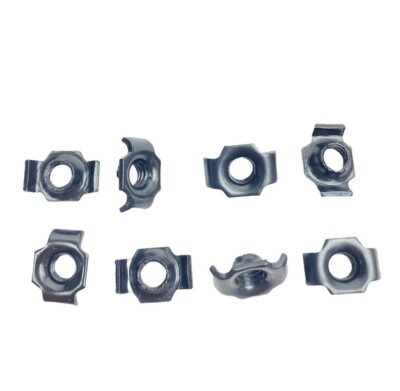 8pk W NUT HELMET HARDWARE SET 4-POINT CHINSTRAP HARNESS No Screws Or ...