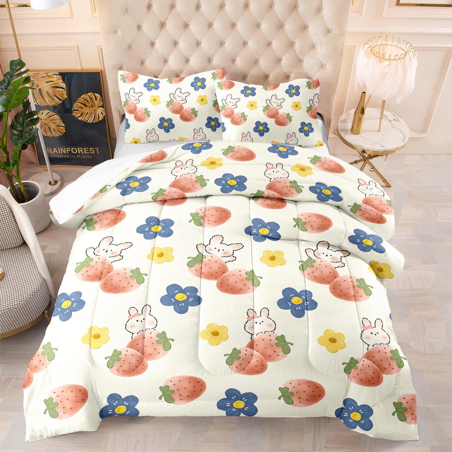 Soft Comforter Microfiber Doona Cartoon Printing Quilt Duvet Gift Bed ...