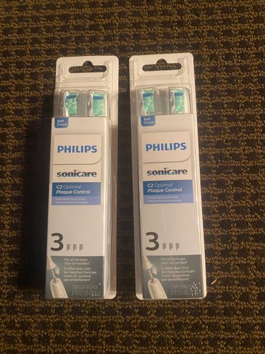 Philips c2 optimal plaque control (2 packs of 3 pcs each pack for one ...