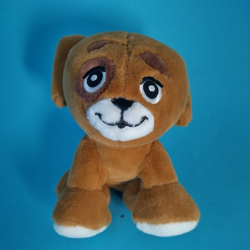 Manhattan Toy Company Lego Friends brown Popsy Dog plush toy | eBay UK