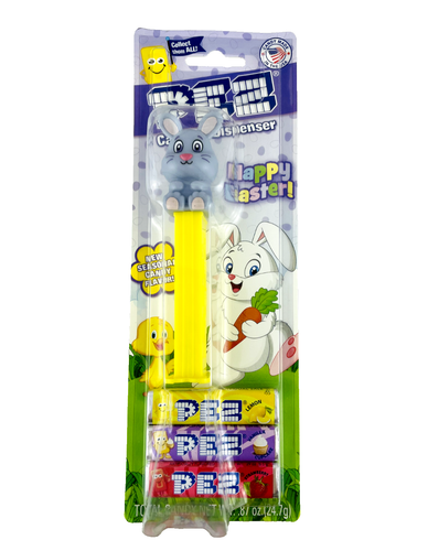 Happy Easter Pez Candy and Dispenser - Grey Bunny - New in Box | eBay