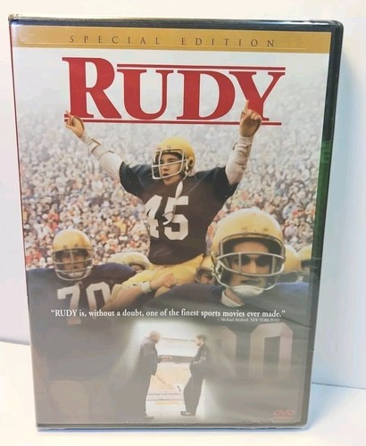 Rudy (DVD, 1993) NEW, SEALED, Sean Astin, Vince Vaughn, Jon Favreau ...