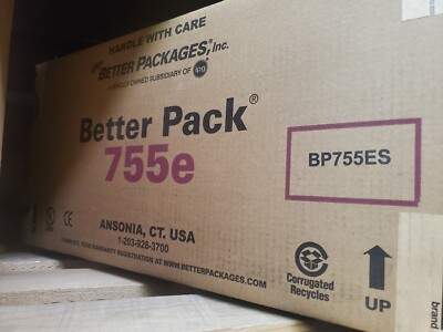 BETTER PACK 755ES ELECTRONIC GUMMED TAPE DISPENSER EMPTY CARTON WITH ...