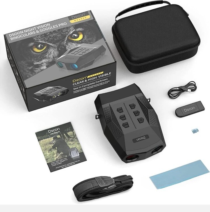 DSOON Pro Infrared IR Day & Night Vision Binoculars NV5000 2K HD 1312ft ...