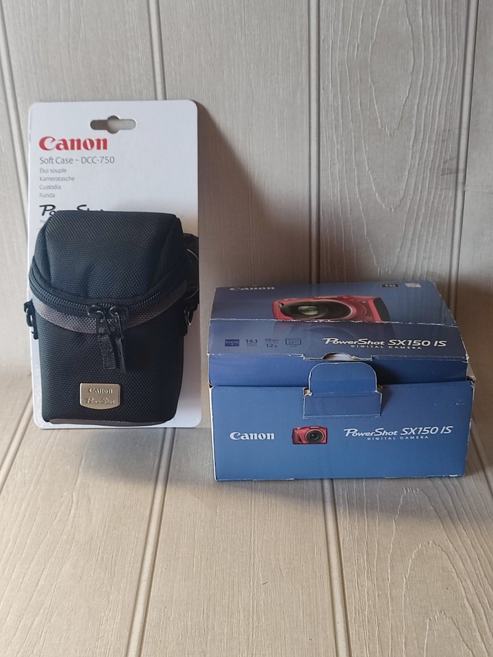 Canon PowerShot SX150 Is 14.1MP Compact Digital Camera Red SPARES OR ...