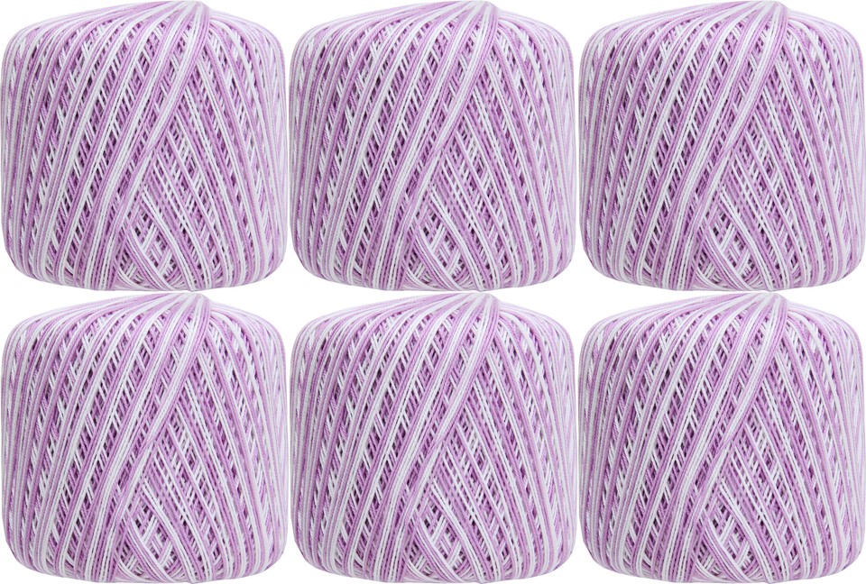 Threadart 100% Pure Cotton Multicolor Crochet Thread Sets - 7 Colors ...