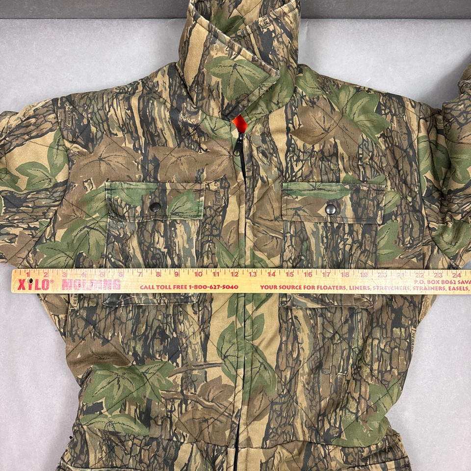 Vintage Cabelas Coveralls Men Medium Trebark Camo Reversible Blaze ...