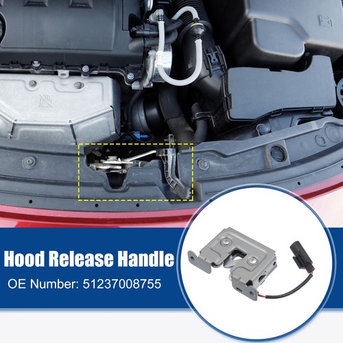 Front Hood Latch Lock Actuator Assembly for BMW 128i 51237008755 Black ...